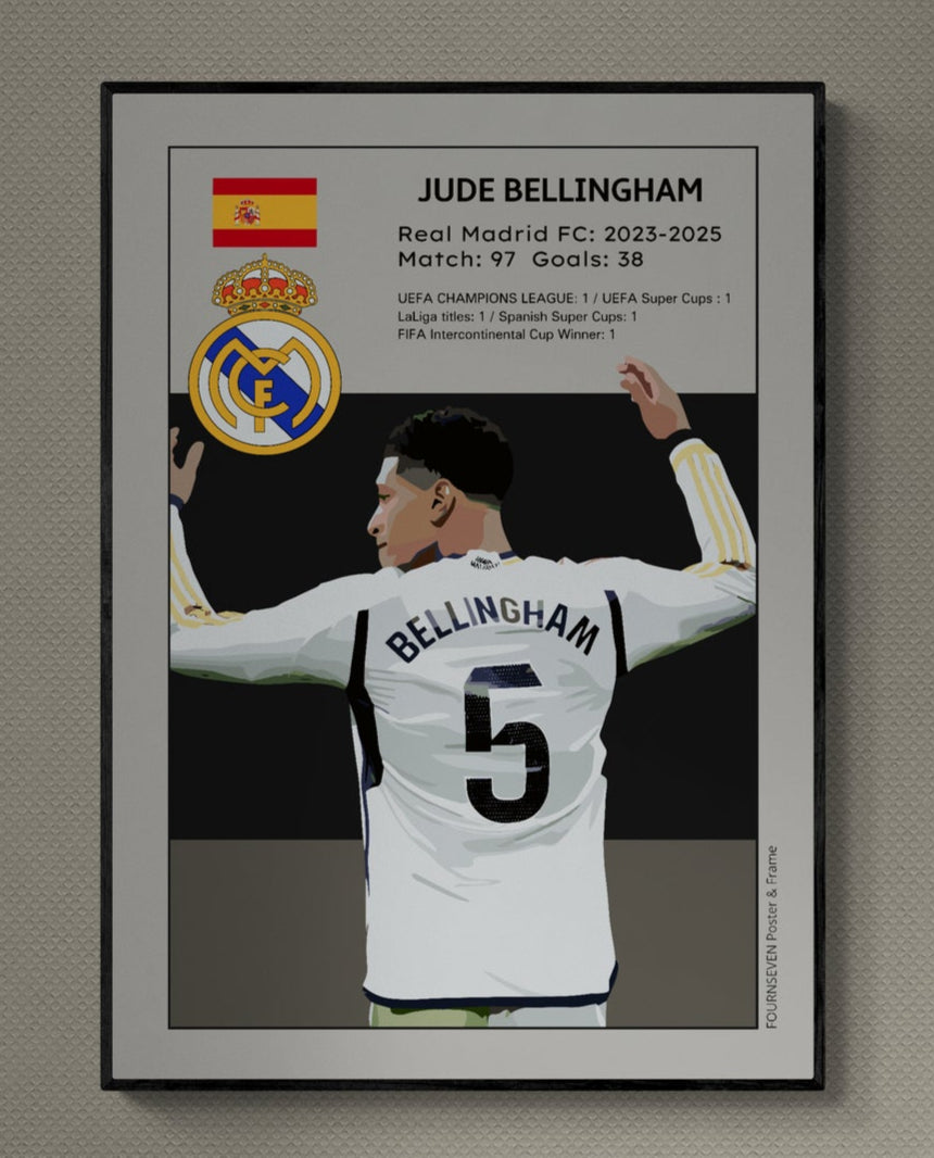 Jude Bellingham Real Madrid poster. – FOURNSEVEN