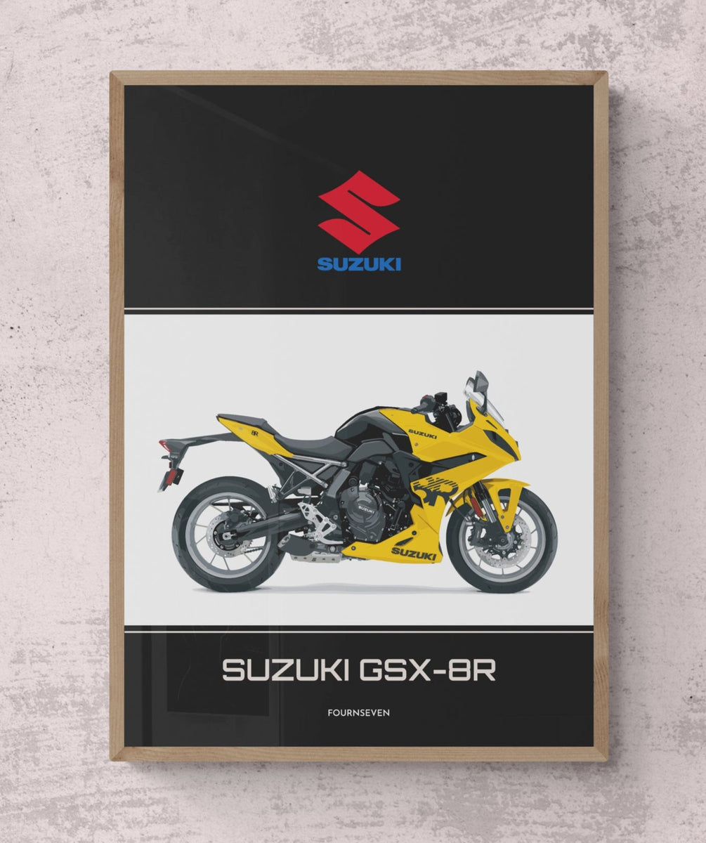 Suzuki GSX-8R graphic posterbb – FOURNSEVEN